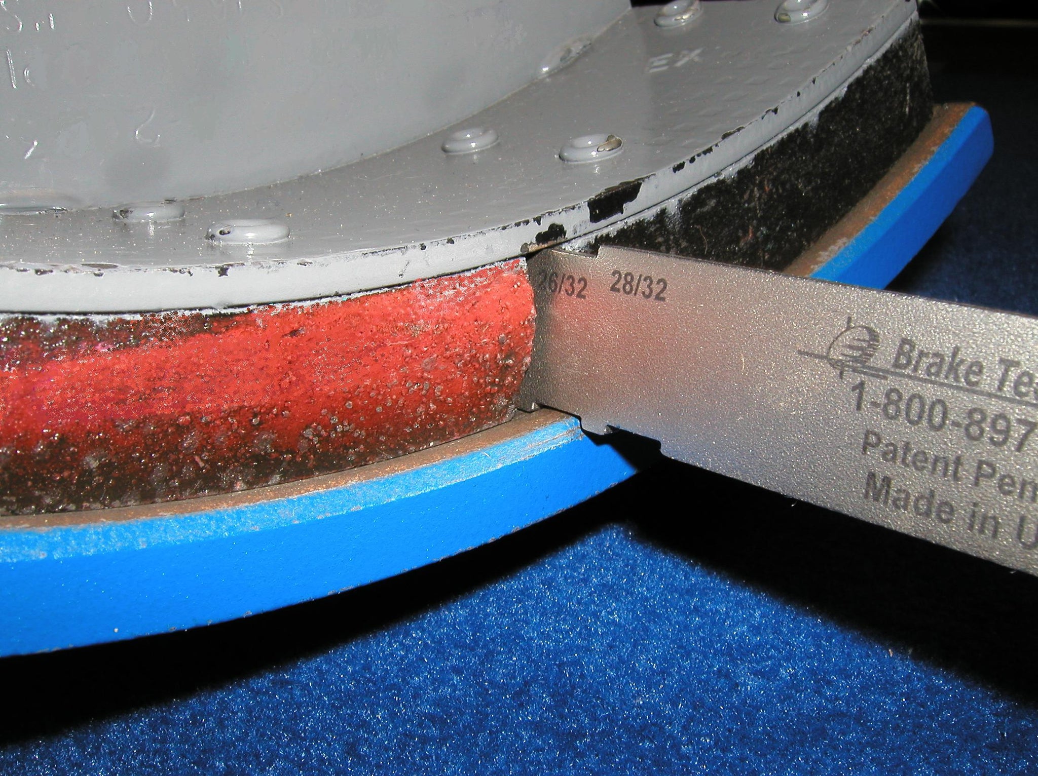 BT-1035T32 Pocket Tech Gauge, Labeled in 32nds | Brake Tech Tools, LLC